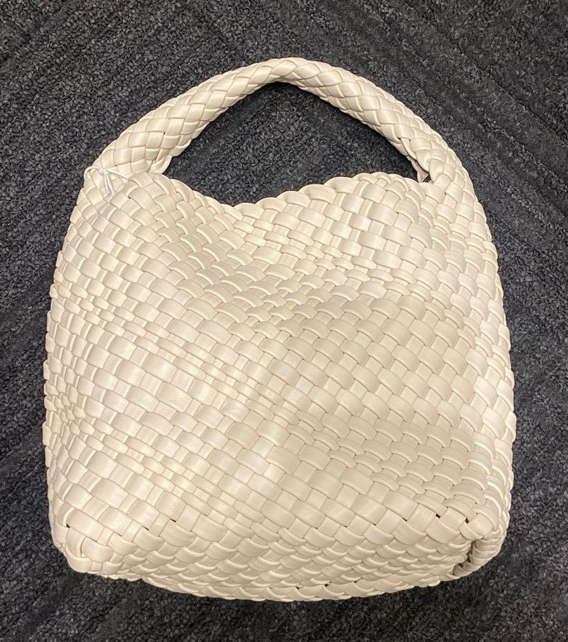 Medium Woven Bag - Compact & Stylish with Long Strap | Dear Dove